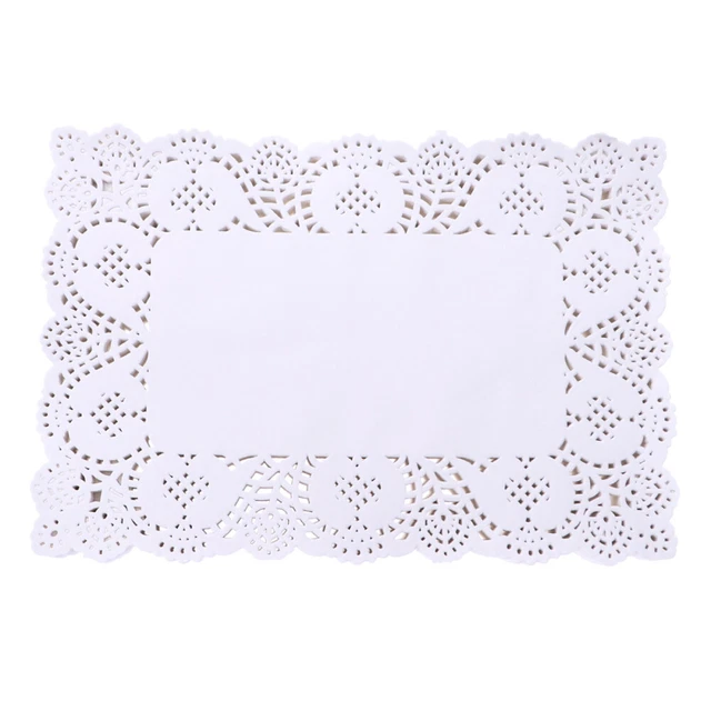 140 PCS RECTANGULAIRE Napperons Papier Dentelle Napperons En Papier EUR ...