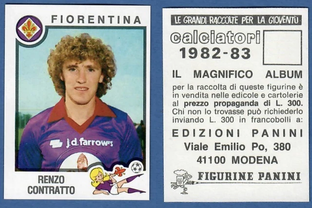 FIGURINA CALCIATORI PANINI 1982/83 - Nuova/New - N.100 Contratto - Fiorentina EUR 1,90 - PicClick IT
