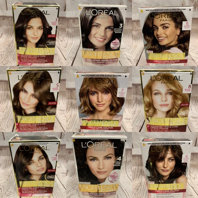 Loreal Paris Excellence Creme Permanent Hair Dye 4 Natural Dark Brown