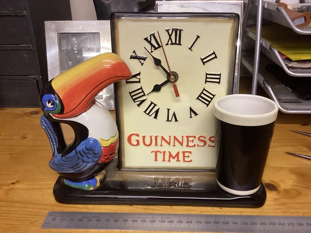 VINTAGE GUINNESS CLOCK,TOUCAN And Pint,excellent. £99.00 - PicClick UK