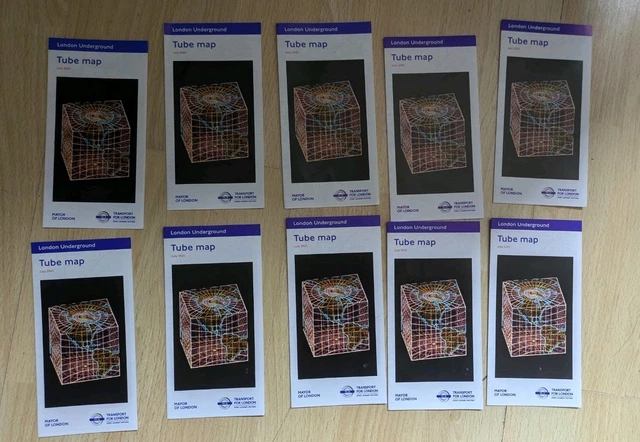 10X NEW JULY 2025 Tube Map TfL London Underground LATEST £3.81 ...
