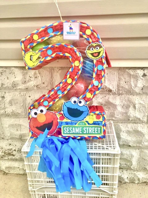 ELMO PIÑATA NUMBER Two Piñata Sesame Street With 7 balls $47.00 - PicClick