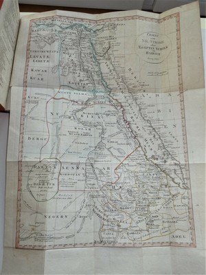 TRAVEL GUIDE 1810 Map Copperplate Map Africa EGYPT ARABIA Orient Cairo ...