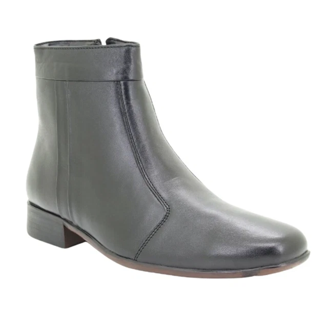 SCIMITAR MENS INSIDE Zip Pleated Ankle Boots DF189 £37.46 - PicClick UK