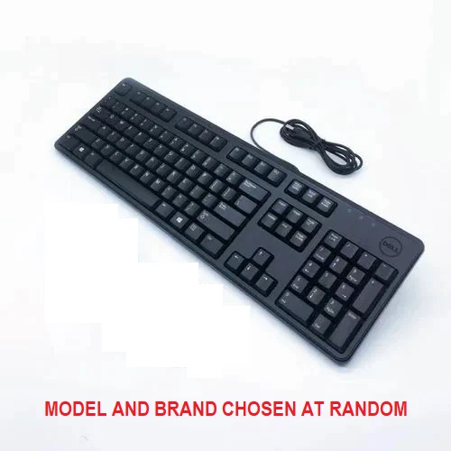 USB WIRED KEYBOARD Full Size QWERTY UK Layout For PC Desktop Laptop ...