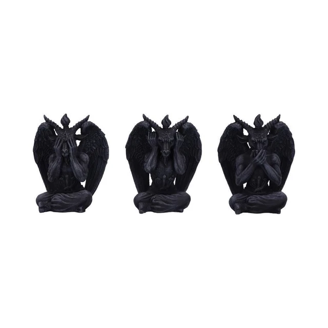THREE WISE BAPHOMET - Figurines / Nemesis Now / Satanic / Goat Foot God ...