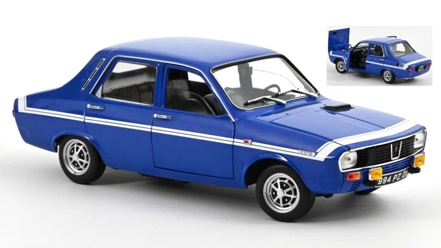 RENAULT 12 GORDINI 1971 Bleu De France Blue 1:18 Model 185248 NOREV EUR ...