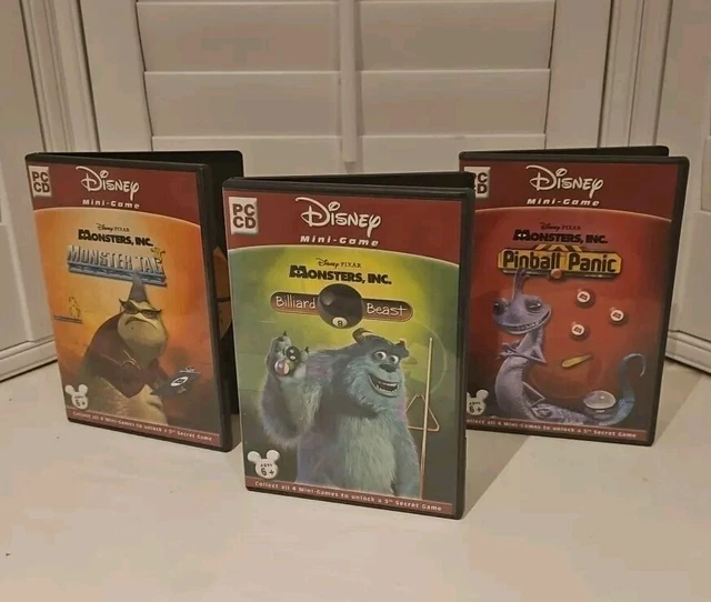 DISNEY PIXAR MONSTERS Inc. Scream Alley (UK PC CD-rom) X 3 Games Bundle ...