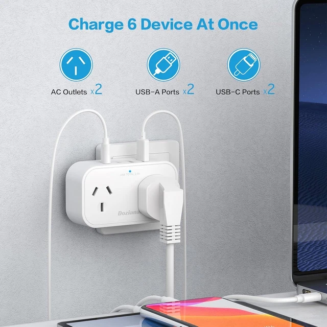 JAPAN TRAVEL ADAPTER, AU to Japan Plug Adapter Type A Travel Power Plug ...