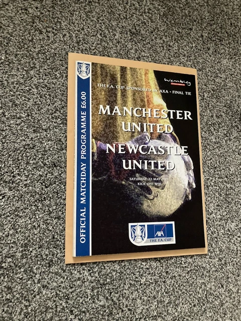 MAN UTD V Newcastle 1999 FA Cup Final Programme. £9.72 - PicClick UK