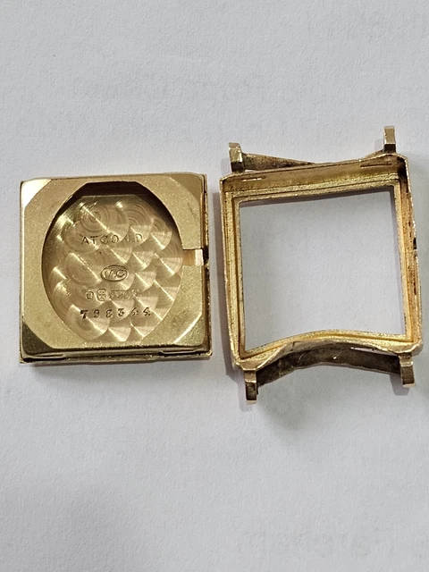18CT YELLOW GOLD 2 Pices Watch Case Sold As Scrap Fully Hallmarked ...