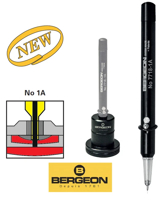 GENUINE BERGEON 7718 Automatic oiler No 1A Drop deposit OILER SWISS ...