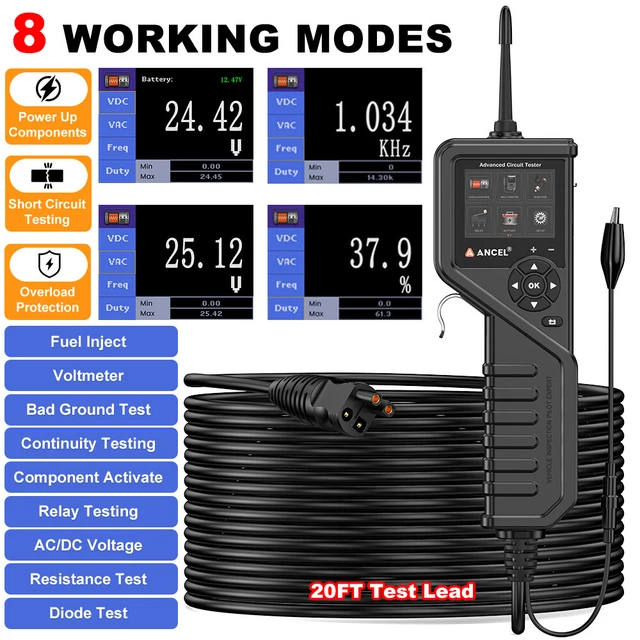 2025 ANCEL POWERSCAN KFZ Diagnosegerät Profi Elektrisches System ...