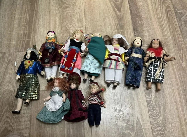 CERAMIC PORCELAIN DOLLS Around The World X10 £5.92 - PicClick UK