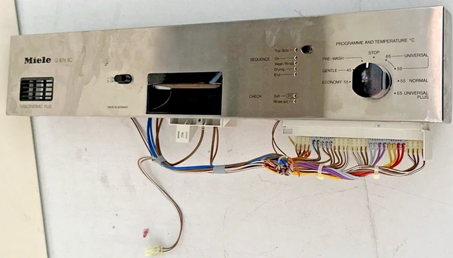 MIELE VINTAGE Dishwasher Control Panel With Control Board PCB SLC 2.4 ...