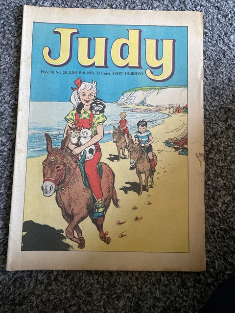 JUDY COMIC BRITISH-TABLOID ROMANCE COMIC-June 13th 1964 EUR 2,92 ...