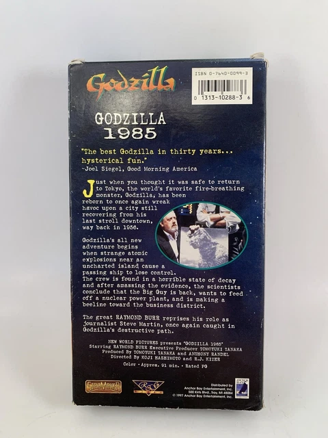 SET OF 3 Godzilla VHS- Godzilla 1985, Godzilla Vs Gigan, Godzilla Vs ...