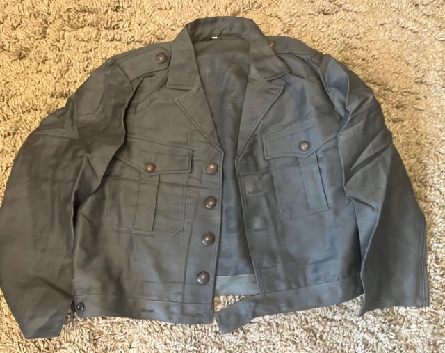 VINTAGE POST WW2 Danish Military Battledress Combat Uniform Jacket ...