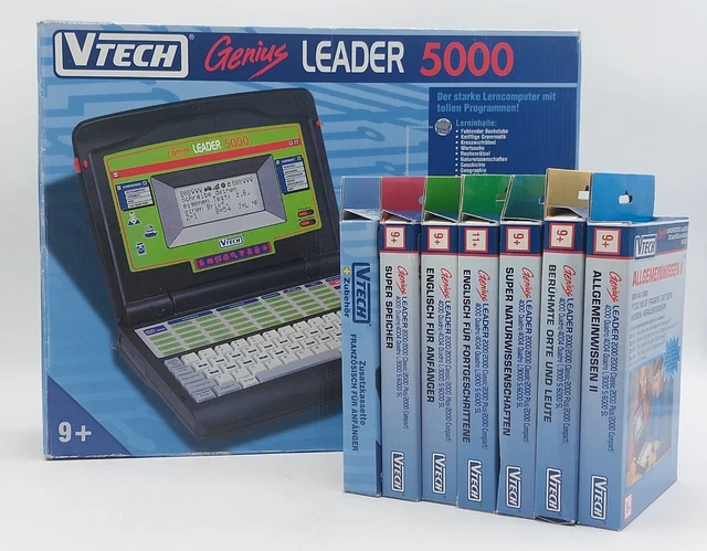 VTECH GENIUS LEADER 5000 Lerncomputer mit 7 Programm-Kassetten ...