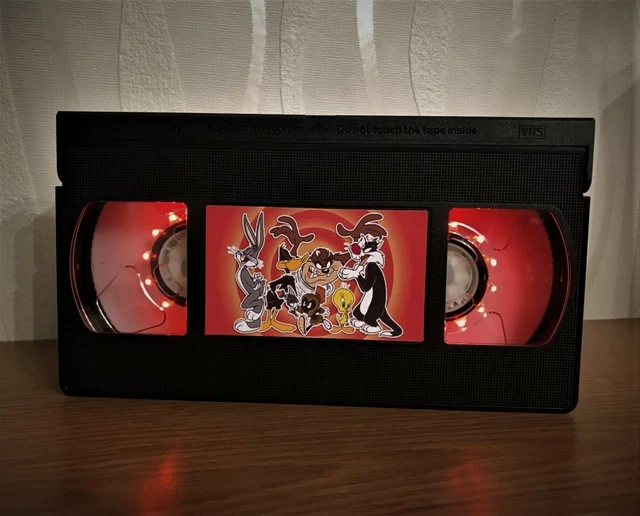 LOONEY TUNES CARTOON VHS Night Light, Computer Game, Desk Lamp, Present ...