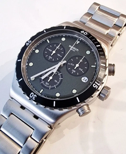 OROLOGIO SWATCH CHRONO Irony BACK IN KHAKI YVS488G cronografo nuovo EUR ...