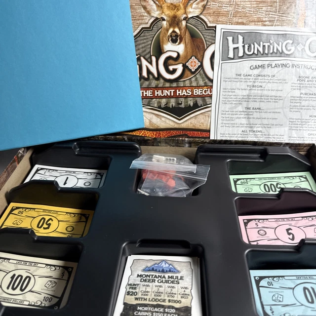HUNTING-OPOLY THE HUNT Has Begun Board Game Monopoly Theme $13.87 ...
