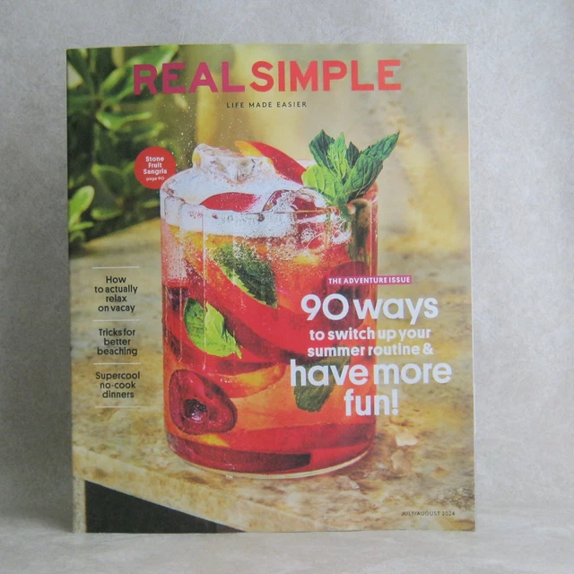REAL SIMPLE MAGAZINE July August 2024 New Adventure Summer Routine No ...