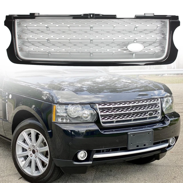 SILVER AIR INTAKE Front bumper Grille For Land Rover Range Rover 2010 ...