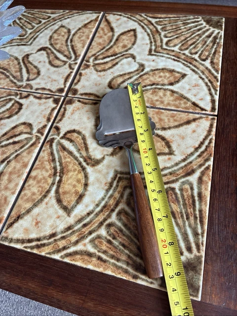 VINTAGE SPOR NORWAY Cheese Slice Plane Stainless Steel 18-8 Teak Handle ...