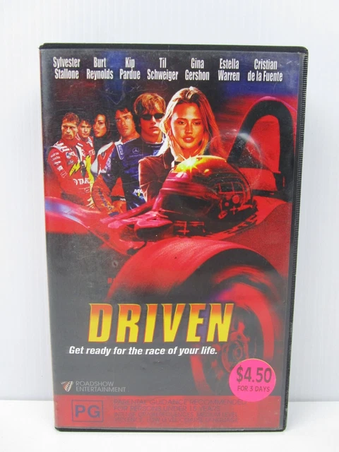 DRIVEN, SYLVESTER STALLONE, VHS Tape, Vintage Video, Movie PG, 2001 $20 ...