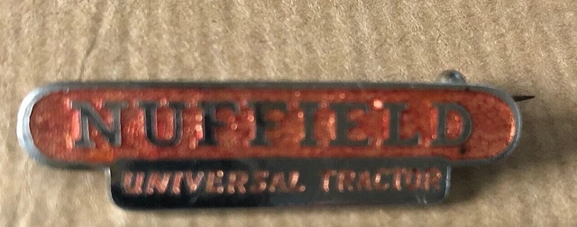 OLD NUFFIELD TRACTOR Badge - Rare Copper Colour £10.00 - PicClick UK