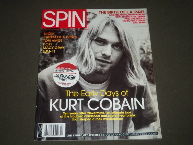 2001 OKTOBER SPIN Magazin - Kurt Cobain Cover - Musik - K 1576 EUR 20 ...