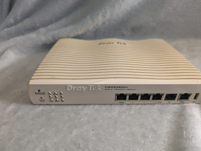 DRAYTEK VIGOR 2820N security router Annex A ADSL 1X USB 4x lan wifi 3x ...