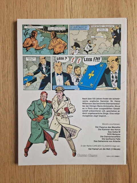 DIE ABENTEUER VON Blake und Mortimer - Band 5 - Die Diamantenaffäre ...