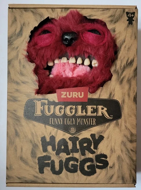 FUGGLER SIR BELCH HairyFuggs Red Fluffy Funny Ugly Monster Soft Toy ...
