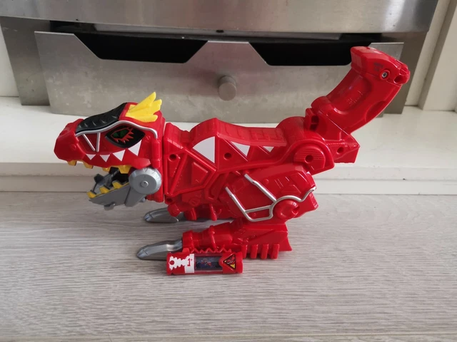 POWER RANGERS DINO Charge rot T-Rex Super Morpher Pistole mit Dino ...