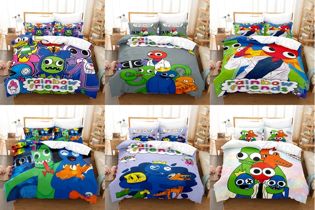 RAINBOW FRIENDS COLLECTION Single/Double/Queen/King Bed Quilt Cover Set ...