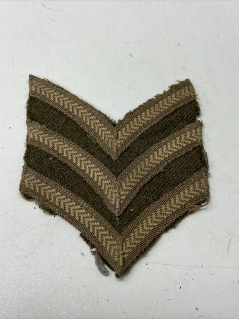 VINTAGE WW2 SERGEANT Aif Uniform Patch World War Two Chevrons $9.99 ...