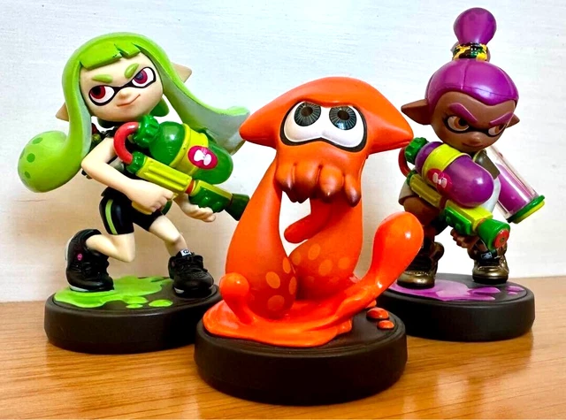 NINTENDO AMIIBO ALT Color Splatoon Inkling Green Girl Orange Squid ...