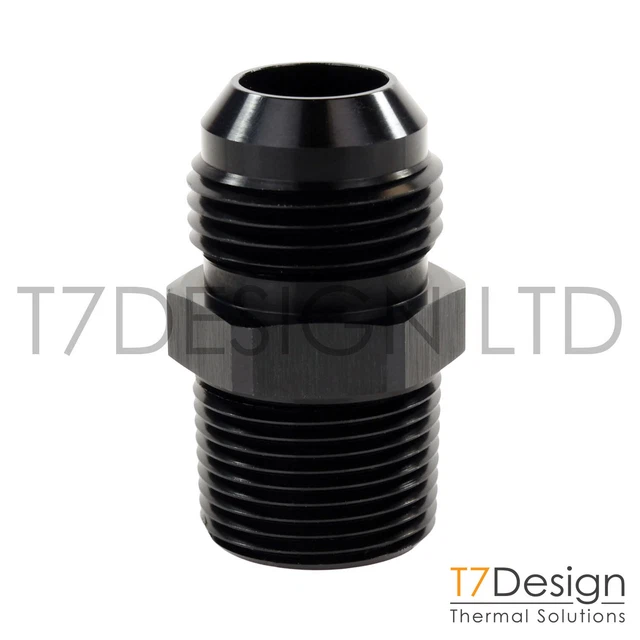 AN3 TO 1/4& NPT Male Straight Hose Fitting Adapter -3 AN03 JIC ...