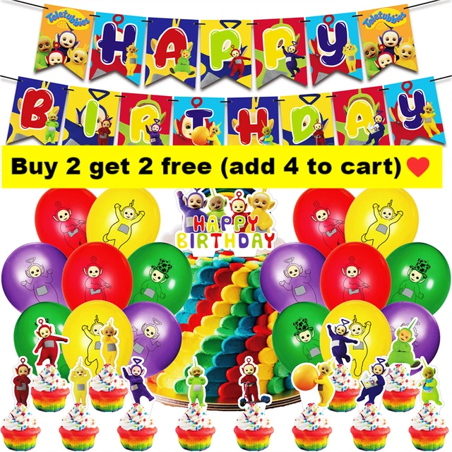 TELETUBBIES THEME KID Birthday Party Cartoon Decoration Set Supplies ...