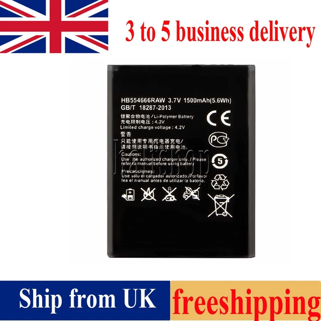 BATTERY FOR HUAWEI HB554666RAW 1500mAh E5330 E5336 E5372 E5375 Wifi ...