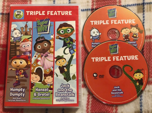 SUPER WHY TRIPLE FEATURE Humpty Dumpty/Hansel & Gretel/Jack & the ...