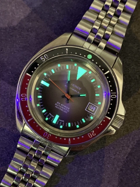 LE MONDE MONNIN 844 montre plongée vintage - ETA 2873 EUR 850,00 ...