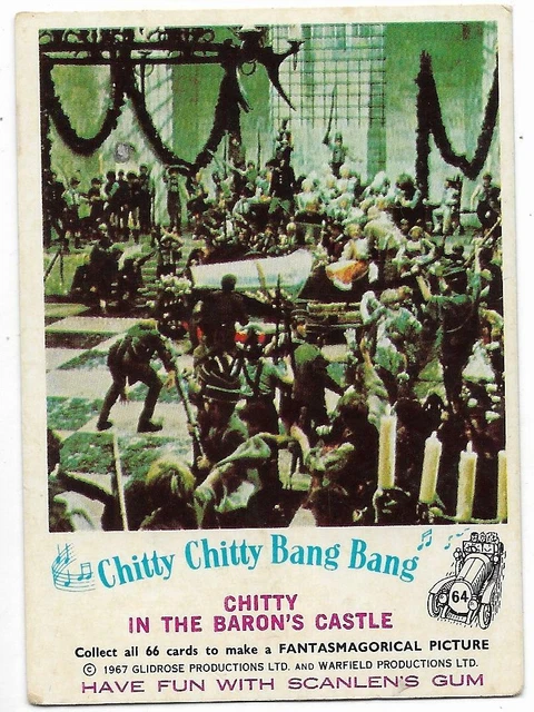 1969 SCANLENS CHITTY Chitty Bang Bang (64) Chitty In the Baron's Castle ...