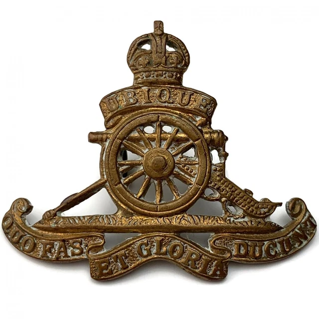 WW2 ROYAL ARTILLERY Regiment SMALL Beret Cap Badge - LUGS VERSION £22. ...