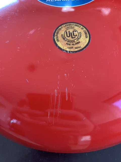 CERBERUS PYROTRONICS BDC-1024C RED FIRE ALARM BELL 24VDC 0.06AMP 10 ...