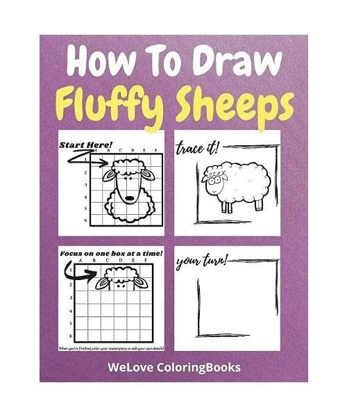 HOW TO DRAW Fluffy Sheeps: A Step-by-Step Drawing and Activity Book for ...