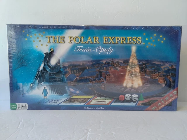 THE POLAR EXPRESS TRAIN-OPOLY Collectors Edition Set Monopoly Game New ...