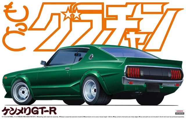 AOSHIMA 1/24 MORE Grand Champion No.10 Kenmeri GT-R Model Kit New Japan ...